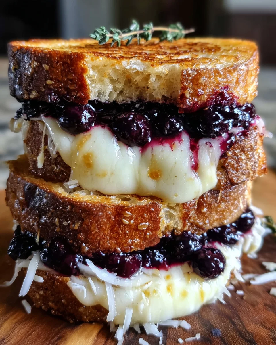 Crispy Blueberry Grilled Cheese - Recipesinspired