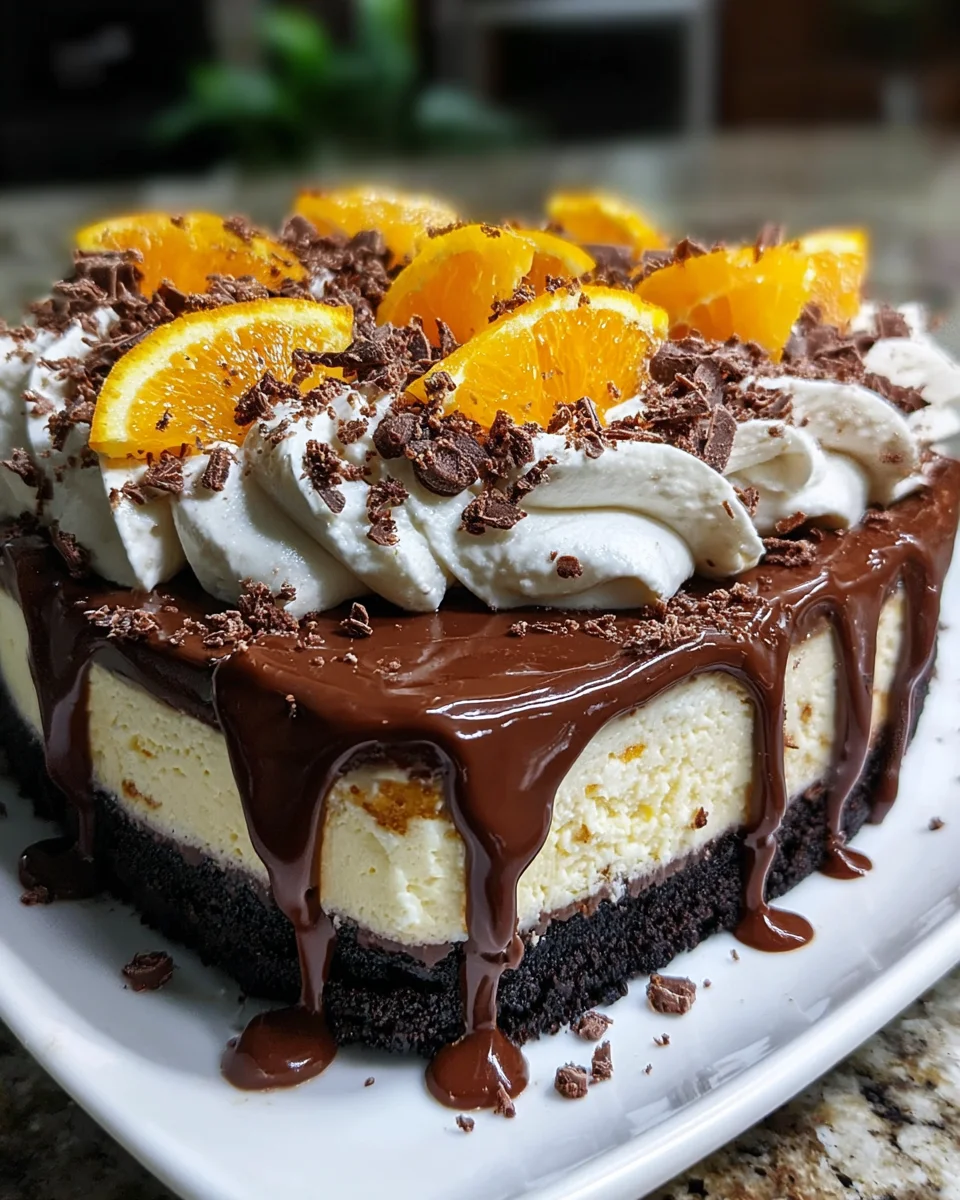 Chocolate Orange Cheesecake Delight - Recipesinspired