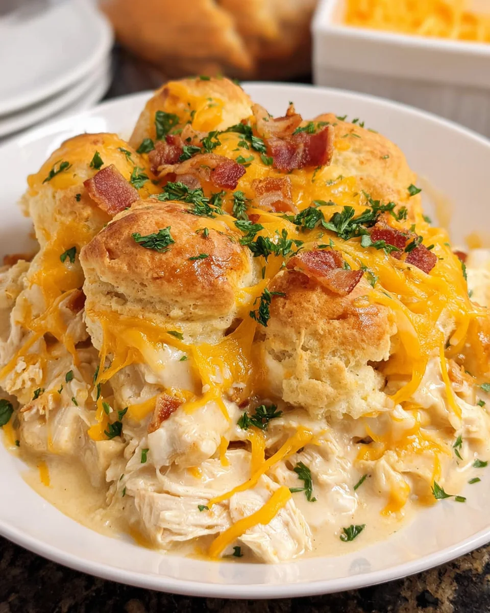 Chicken Bubble Biscuit Bake - Recipesinspired